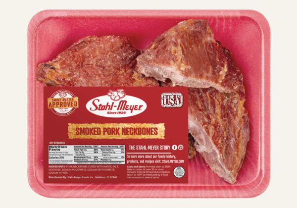 Tray-Pack Smoked Pork Neck Bones - Stahl-Meyer Foods, Inc.